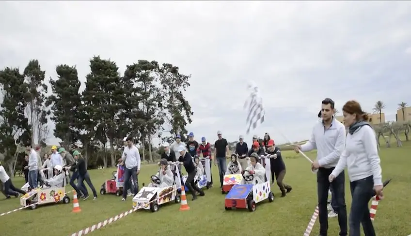 Team building Sicily activity to build and drive a go-kart